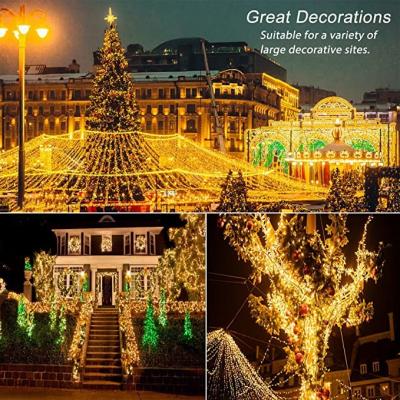 Cina Luci all'aperto delle decorazioni calde di natale bianco 8 luci leggiadramente di Natale di modi di illuminazione con la ripresa esterna per la decorazione dell'albero in vendita