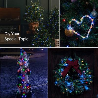 Cina Solare impermeabile all'aperto delle luci solari multicolori della corda alimentato 8 modi per la decorazione di Natale in vendita