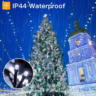 Cina Le luci all'aperto di natale bianco del LED con la ripresa esterna impermeabilizzano i 8 modi mettono insieme le luci leggiadramente tappano in temporizzatore per la Camera in vendita