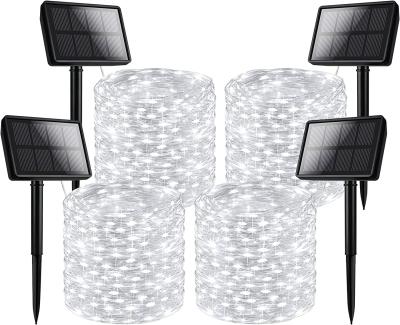 Cina Le luci all'aperto solari bianche della corda di luce del giorno LED impermeabilizzano con 8 luci all'aperto di scintillio dei modi per il balcone in vendita