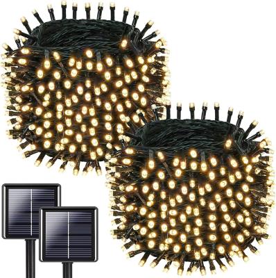 Cina 600pcs LED Solar String Lights Outdoor 8 Modes Waterproof Solar Tree Lights For Garden in vendita