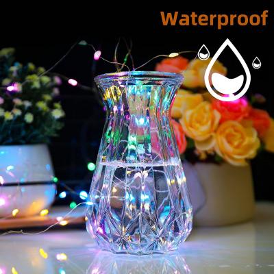China Multicolor Battery Operated Flashing Light Mode Silver Wire Mini For Festival Decoration Te koop