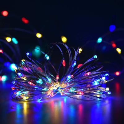 Cina Multicolor 100 LED Solar Powered String Lights 8 Modes Fairy Lights For Garden Patio in vendita