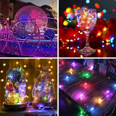 Cina Multicolor 100 LED Solar Powered String Lights 8 Modes Fairy Lights For Garden Patio in vendita