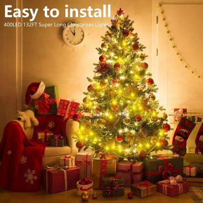 China As luzes feericamente internas brancas mornas para o quarto impermeável com o temporizador da memória dos modos do telecontrole 8 obstruem dentro para a árvore do Xmas à venda
