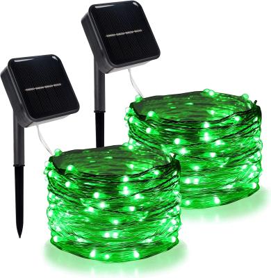 Cina Luci solari all'aperto della corda della stella verde di scintillio con una luce impermeabile di 8 modi per la festa nuziale dell'iarda in vendita