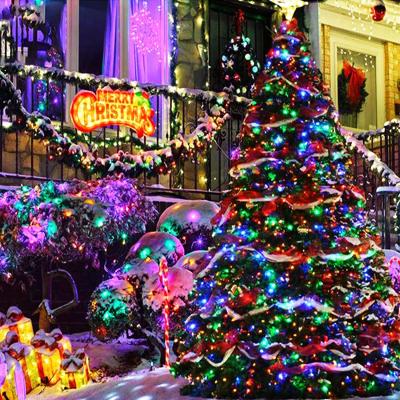 中国 太陽ひもは屋外の木の庭のためのクリスマスの装飾のきらめきモード多色刷りの防水をつける 販売のため