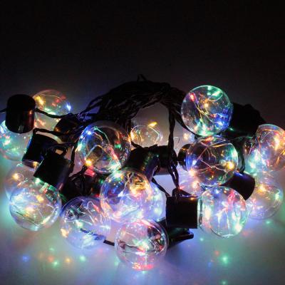 Cina Le luci solari del festone delle lampadine del giardino 35 impermeabilizzano rv con 3M Cable in vendita