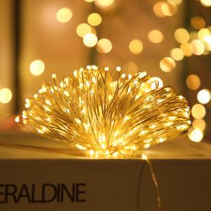 China De binnenip65-Batterij stelde Koperdraad Lichten 20 leiden 2m 5V voor Kerstmis in werking Te koop