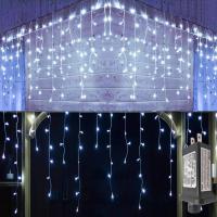 China Connectable Easter Icicle Lights 100 LED 10M Length Cold White for sale