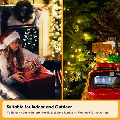 Cina Il natale bianco caldo UL588 900 all'aperto accende le luci leggiadramente del cavo di verde 220V in vendita