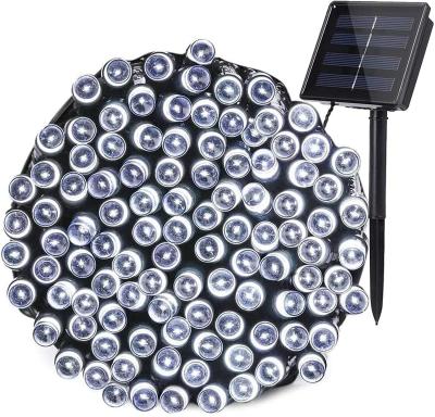 Cina Una corda solare all'aperto di 200 Natali del LED accende il cavo verde scuro dell'albero di Natale bianco in vendita