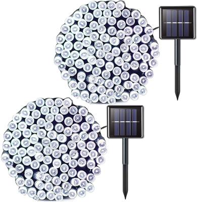 Cina l'albero di Natale solare all'aperto bianco fresco di 110V LED accende il cavo verde 17ft 300MA in vendita