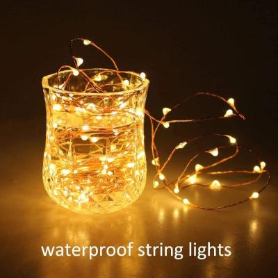 China As luzes da corda do cobre da árvore de Natal obstruem dentro C.A. 100V do comprimento de 20m à venda