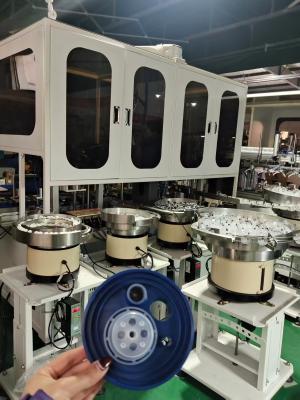 China One-time waste liquid collection bag cover assembly machine for sale
