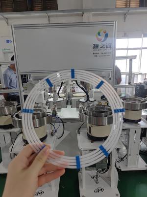 China Fully Automatic Guidewire Sheath Coiling Machine Automatic Guidewire Sheath Coiling Machine 2 Pcs / 18s 4-Axis Robotic Snap Fitting Low Loss DSHT001 for sale