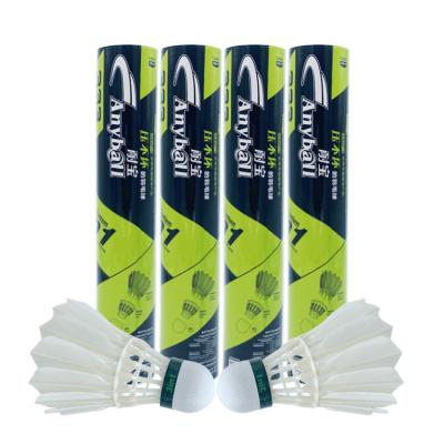China 3in1 Durable Stable Badminton Duck Feather Shuttlecock For Sports Training for sale