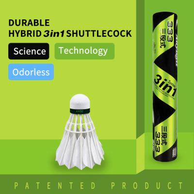 Cina addestramento stabile durevole di Duck Feather Shuttlecock For Sports di volano 3in1 in vendita