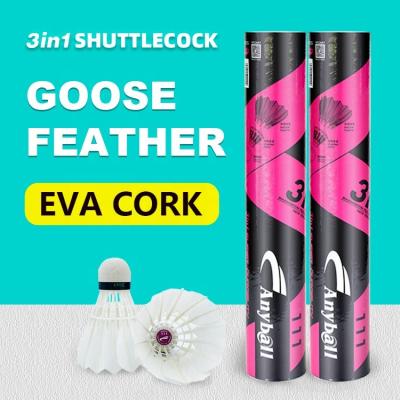 Cina Piume reali di Eva Foam Cork Badminton Birdie per la formazione della marca di Anyball in vendita