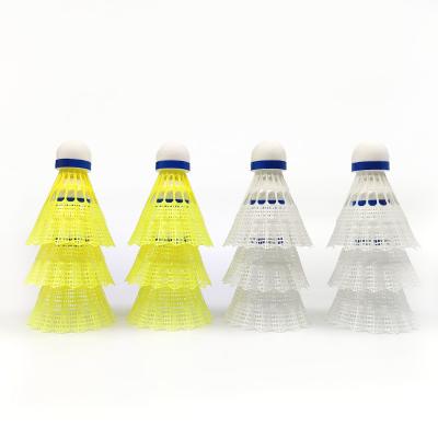 China Colorful Flashing Light LED Badminton Shuttlecock Nylon Leaf for sale