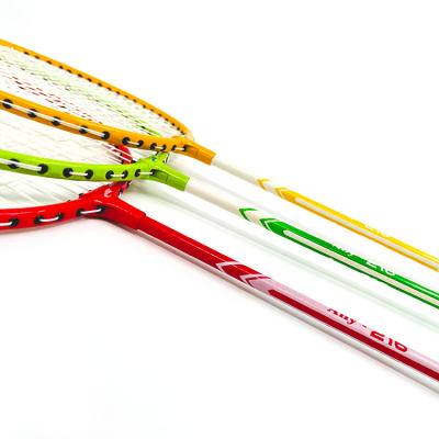 China Raquete de badminton de aço da bola durável com a peteca natural da pena à venda