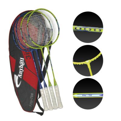 China A raquete de badminton 798 de alumínio ajustou multi cores Junior Badminton Racquet With Bag à venda