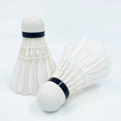 China Pato natural Badminton Bola de penas Badminton Caranguejo branco à venda