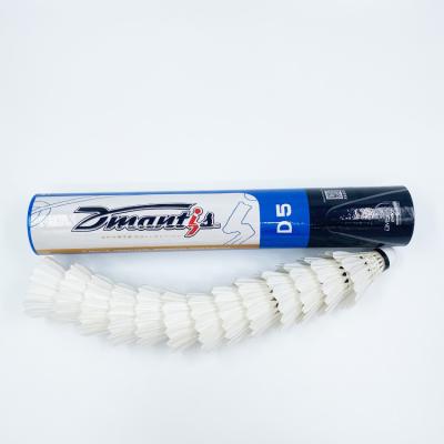 China Pato natural Badminton Bola de penas Badminton Caranguejo branco à venda