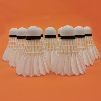 Cina Volano eccellente durevole Birdie Fiber Cock di volano della piuma d'oca della classe D80 in vendita