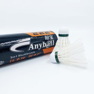 China Duurzaam Openlucht de Pendelbadminton van de badminton Hybride Shuttle voor Openluchtspel Anyball 222 Te koop