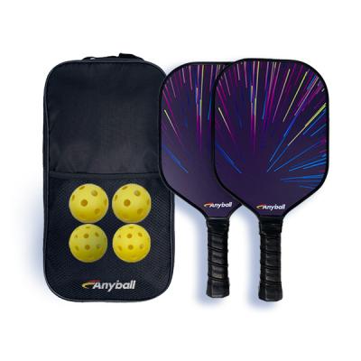 China Glass Fiber Pickleball Paddle Set With Indoor and Outdoor Pickleball Balls à venda