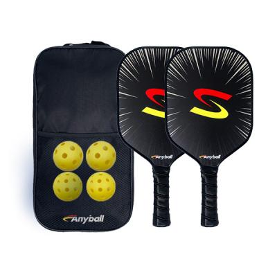 China Glass Fiber Pickleball Paddle Set With Indoor and Outdoor Pickleball Balls à venda