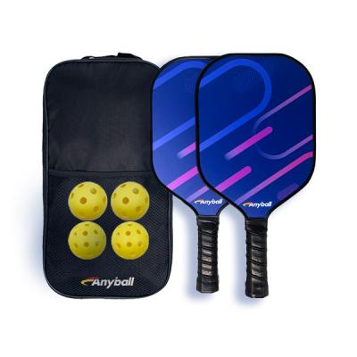 China Glass Fiber Pickleball Paddle Set With Indoor and Outdoor Pickleball Balls à venda