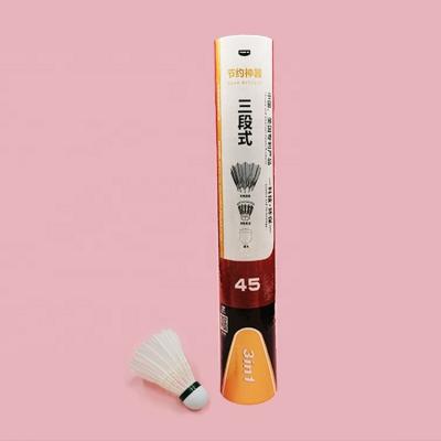 Cina PU Cork Head Goose Feather Badminton Shuttlecock in vendita
