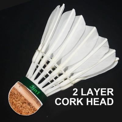 Cina High Speed 74-75-76-77-78 PU Cork And Goose Feather Badminton Shuttlecock in vendita