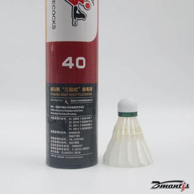 Cina Vendita diretta in piccole quantità 3in1 Hybrid Shuttlecock Retailer Badminton Shuttlecock Piuma naturale di anatra in vendita