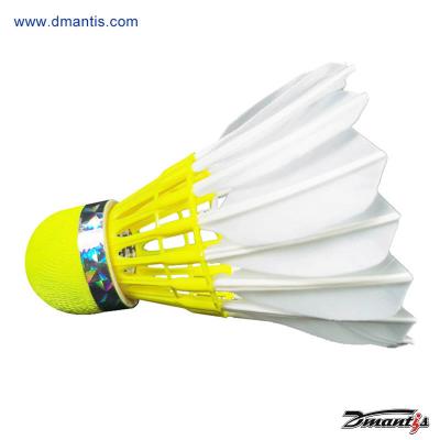 Cina Giallo fluorescente D51 3in1 12PCS in confezione Stabile e robusto ad alta velocità per l'addestramento Piuma di oca Badmi in vendita