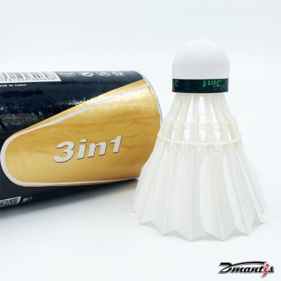 Cina Pelle naturali Shuttlecocks Durabilità elevata Shuttlecocks di badminton professionali per tornei e competizioni in vendita