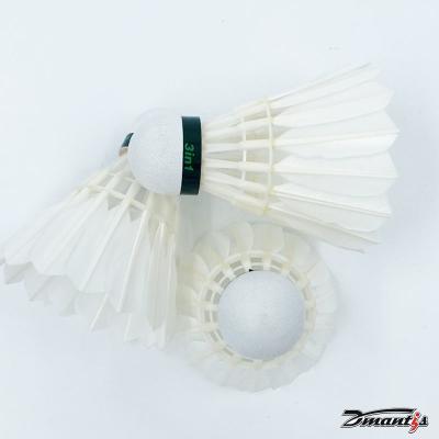 Cina Stanza di nylon modificata Shuttlecock di badminton Super durevole 3in1 Shuttlecock ibrido Shuttlecock di qualità stabile in vendita