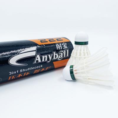 Cina 222 Modello Anyball Marca Prezzo di fabbrica originale Badminton Shuttlecock in vendita