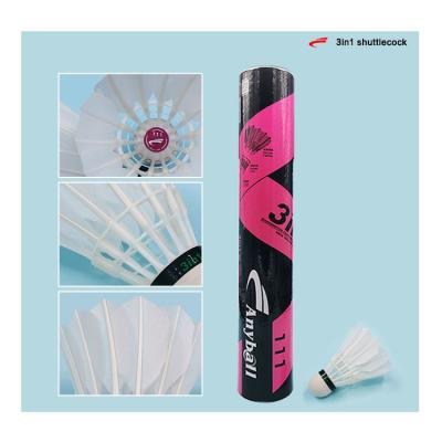 China Goose Feather Badminton Shuttlecock with Fast Delivery for Mass Wholesale or Export Feather Shuttleecock OEM Badminton Te koop