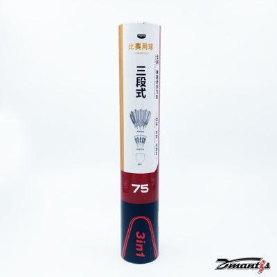 Cina Best-Quality 12PCS/Tube First a Class Duck Feather Badminton Ball Dmantis Indoor Sport Badminton in vendita
