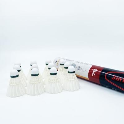 中国 12PCS Dmantis D75 3in1 Competition Training Badminton Shuttlecocks Duck Birdies Duck Feather Shuttlecoc 販売のため