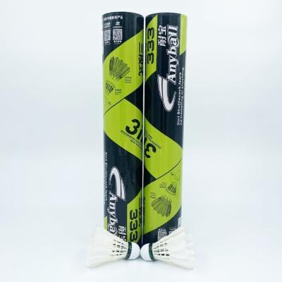 Cina 12PCS Anyball 333 3in1 Training Durable Hybird Duck Feather Shuttlecocks Birdies Badminton in vendita