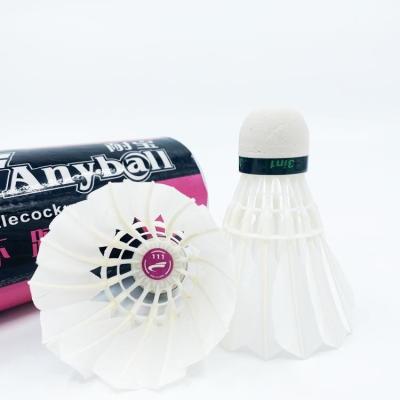 China Anyball Super Soft Goose Feather Badminton Shuttlecocks with Great Wholesale Price and Durability à venda