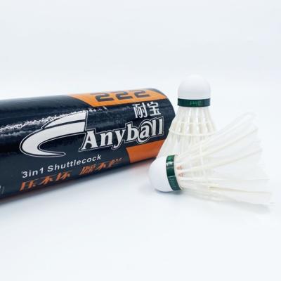 Cina Anyball Training Goose Feather Shuttlecocks Birdies Badminton Shuttles Balls Activity Professional in vendita