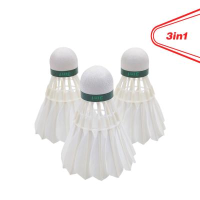 Cina Dmantis Brand D60 Badminton Shuttlecork Durable Stable for Training and Competition Duck Feather Badminton Shuttlecork in vendita