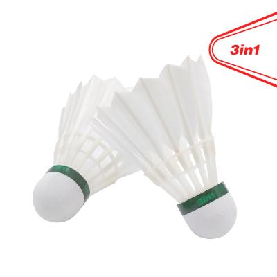 Cina Dmantis Brand D60 Badminton Shuttlecork Durable Stable for Training and Competition Duck Feather Badminton Shuttlecork in vendita