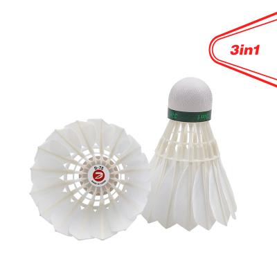 中国 Professional Usage Badminton Shuttlecock Dmantis D75 Model High Level 3in1 Shuttlecock Duck Feather 販売のため