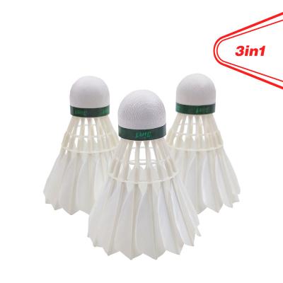 中国 Professional Usage Badminton Shuttlecock Dmantis D75 Model High Level 3in1 Shuttlecock Duck Feather 販売のため